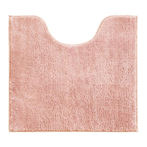 オカ(OKA) コクーン トイレマット レギュラーサイズ 約55cm×60cm ピンク (シンプル モダン 無地 洗える 滑り止め レギュラー) ・サイズ：約55cm×60cm（首下 約41cm）・マットの高さ：約12mm・品質：ポリエステ...