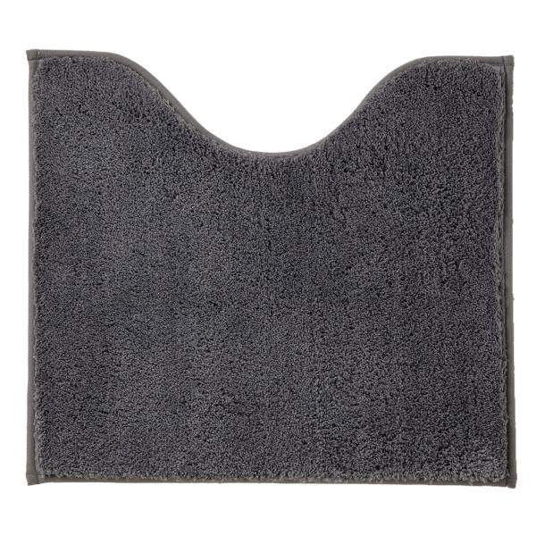 藤栄(FUJIEI) ホイップ Lite トイレマット 60×55cm グレー | 洗える トイレファブリック マット 敷物 トイレ床マット ふわふわ ずれない 厚手 ベーシック WL-104 ・【すべり止め付】裏面はすべり止め加工で、ズレ...
