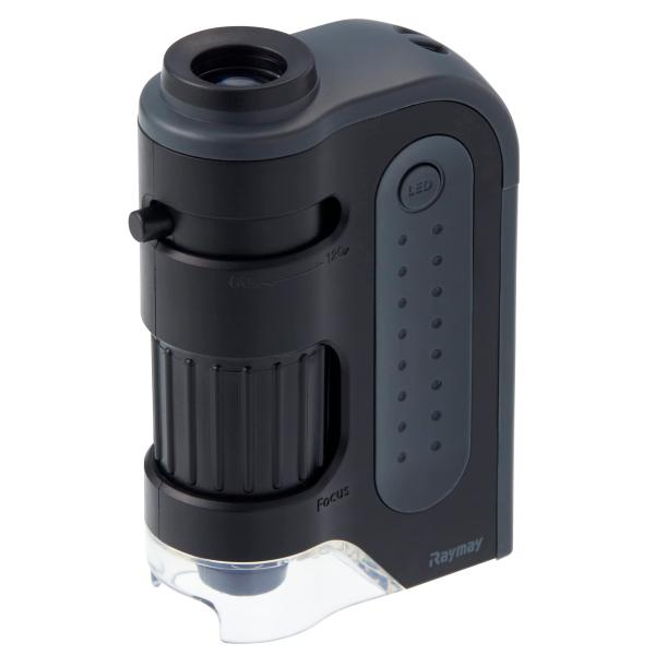 レイメイ藤井 顕微鏡 ハンディ顕微鏡 ZOOM ブラック RXT1143B ・【倍率】60&amp;#65374;120倍【付属品】ハンドストラップ【使用電池】単3形乾電池×1本（別売り）・【本体サイズ】W60×H92×D30mm【本体重量...