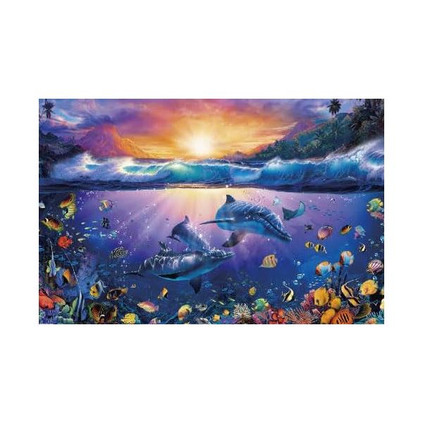 やのまん(Yanoman) 【日本製】1000ピース ジグソーパズル LASSEN ラッセン トワイライトインパラダイスII (50ｘ75cm) 10-1449 ピース請求ハガキ のり付き へら付き サービスカード付 ジグソーパズルのトリセ...