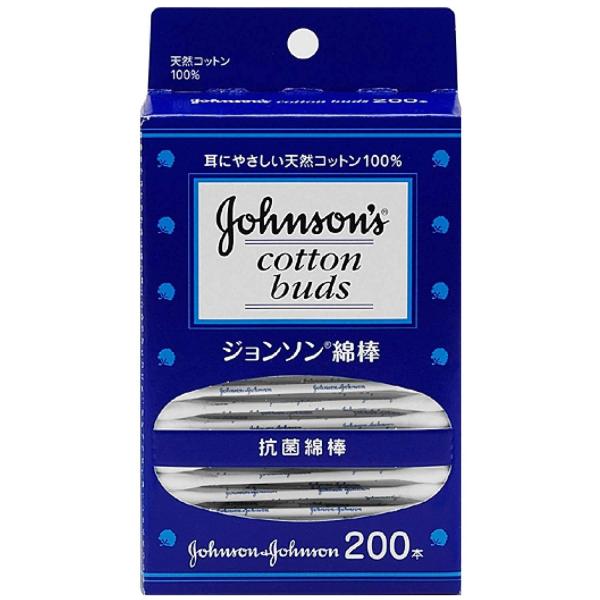 ジョンソン 綿棒 200本入 ・サイズ:84*35*128(mm)・内容量:200本・厳選された天然コットン100%使用で、ソフトな感触の綿棒 抗菌コートにより、コットン表面のバクテリアの増殖を防ぎます※全ての細菌の増殖を抑制するものではあ...