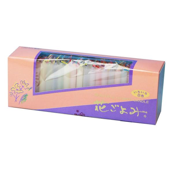 Tokai Seiro's 東海製蝋 ろうそく 花ごよみ 20分 約132本 171-02 ・サイズ:直径0.6×長さ5.2cm・生産国:日本・素材・材質:パラフィン・芯がカラフル。ロウが上昇すると芯の色が鮮やかに変化します花野を彩る可憐な...