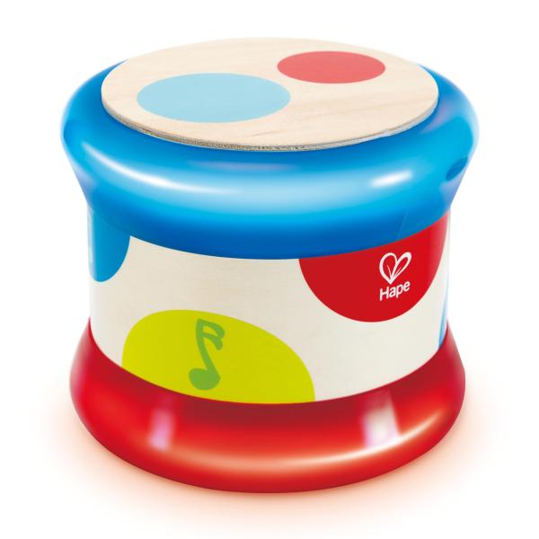 Hape(ハペ) ベビードラム E0333A 6ヶ月~ ・世界60か国以上で愛される知育玩具、ハペのおもちゃ・単3電池3本使用(別売)・対象年齢 :6月以上・対象性別 :男女共用・本体サイズ :12.7×15×15cmはじめてのたいこ、リズ...