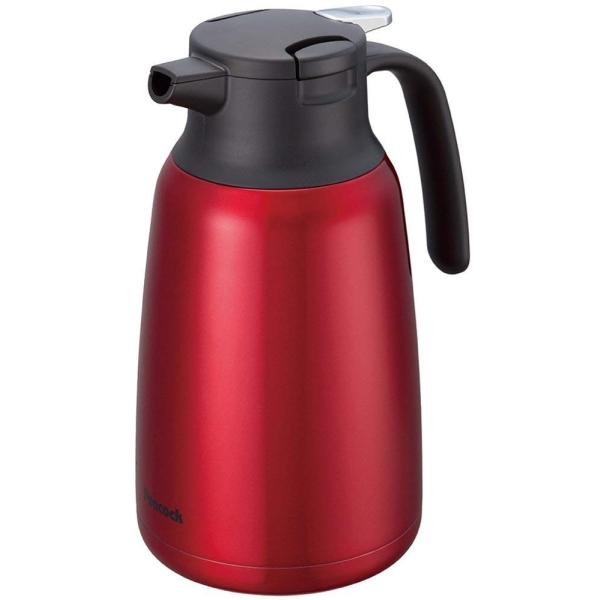 ピーコック 卓上ポット 1.5L 真空断熱 保温 保冷 ハンディポット レバー式 レッド AHR-150 R ・W12.7×D16.3×H24.4cm、口径:約50mm・パッケージ重量: 0.9 kg・容量:1.5L・本体重量(kg):0....