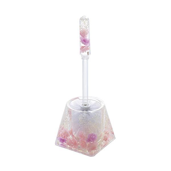 ロイヤルアーデン トイレブラシ セット スウィート ローズ アクリル 水中花 12×12×35cm ・サイズ:約12×12×35cm・材質:メタクリル樹脂・パラフィンオイル