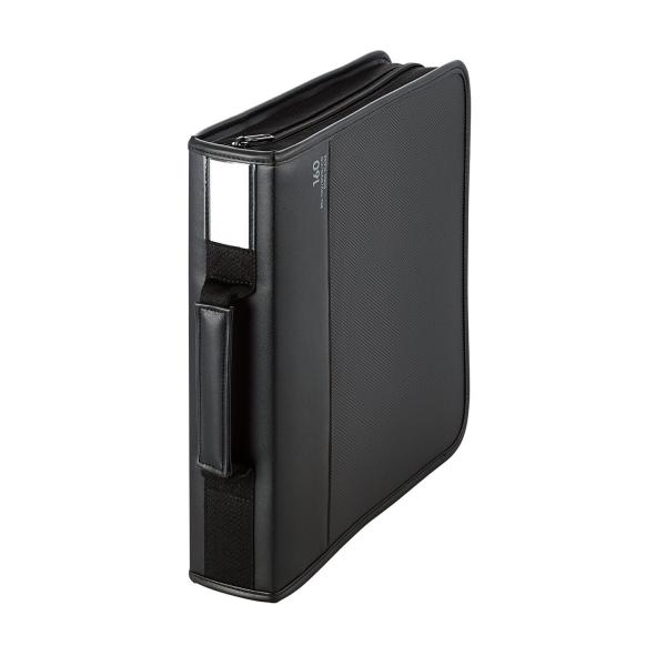 エレコム CD DVD Blu-rayケース ファスナー付 160枚収納 CCD-SSB160BK ・その他:内側補強パーツ付き・付属品:インデックスラベル:72枚、タイトルカード2枚・収容メディア:Blu-ray/DVD/CD Disc・...