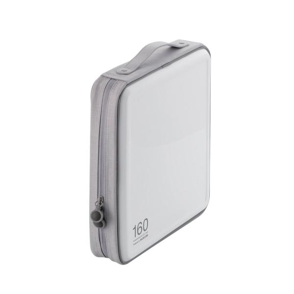 エレコム DVD CDケース セミハード ファスナー付 160枚収納 ホワイト CCD-H160WH ・CD/DVDをスタイリッシュに収納できるCD/DVDファスナーケース・その他:自立形状、ハンドル付き・入り数:1・収納枚数:CDまたはD...