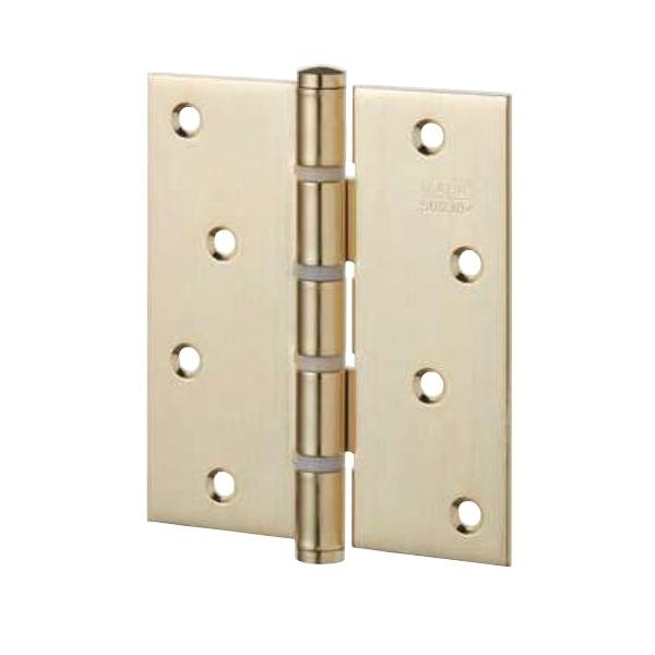 丸喜金属の旗丁番です。シンプルかつモダンなデザインがドア周りの空間演出に一役買います。＜製品詳細＞■ブランド：■品番：S-195■製品名：金色義星丁番（リング入）■材質：ステンレス（SUS304）■仕上：金色■個数：2個■サイズ：102x7...