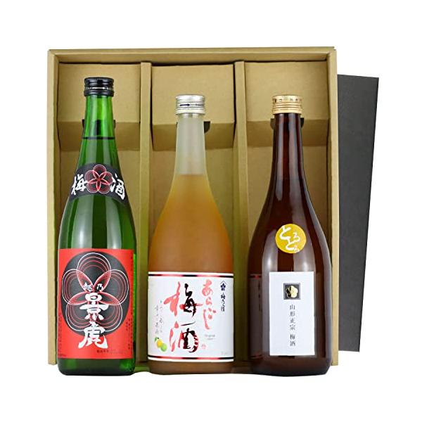 【越乃景虎　梅酒】ベースに清酒「越乃景虎 龍」を使用した、香りがよく甘さ控えめのスッキリした味わいを堪能できる逸品です。また梅の酸味もほどよく調和しており、食中酒としてもおすすめです。【梅乃宿　あらごし梅酒】蔵人が丁寧に醸した日本酒と地元奈...