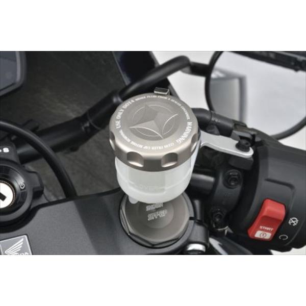 HONDA_2輪純正部品車種名：HAWK11取り付けできる年式：令和04年9月〜next型式：SC85部品名：社外品モリワキマスターシリンダーキャップ(フロント)詳細：フロントブレーキ用マスターシリンダータンクキャップ。汎用品。材質：アルミ...