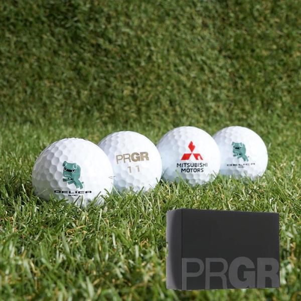 三菱純正部品車種名：取り付けできる年式：×型式：×部品名：ゴルフボールPRGRRSSPINデリ丸。詳細：デリ丸。デザイン、PRGRRSSPIN、半ダース個数 6個入り全てのグレードに取り付け出来ます