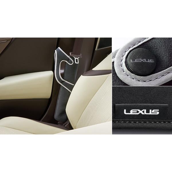 商品ID:eels034車種名：ES品名：シートベルトパッド取り付けできる年式：平成30年10月〜next型式：AEXGB 詳細：1席分 (1個)。取付位置： 運転席、助手席。シートベルトにシートベルトパッドを装着して使用。LEXUSロゴを...