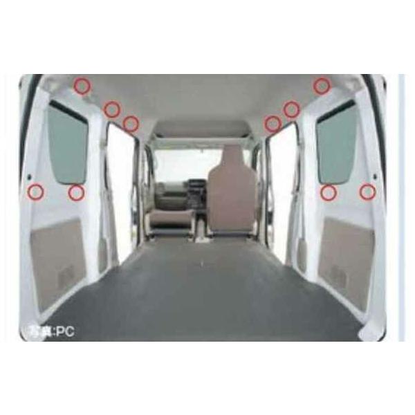 商品ID:eluz024車種名：エブリイワゴン品名：ユーティリティカラーフィングフック取り付けできる年式：平成27年2月〜next型式：DA17W詳細：ルーフ部取付時：マルチルーフバー(サイド）、マルチルーフバー(センター）、ロッドホルダー...