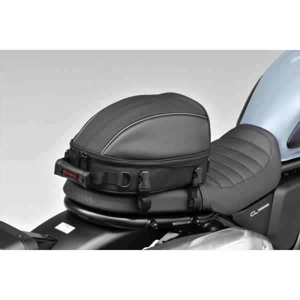 HONDA_2輪純正部品車種名：CL250取り付けできる年式：令和04年11月〜next型式：MC57部品名：社外品デイトナHBシートバッグDH-723(ブラック）詳細：コンパクトでスポーティーなデザイン。メイン荷室には南京錠対応のリングフ...