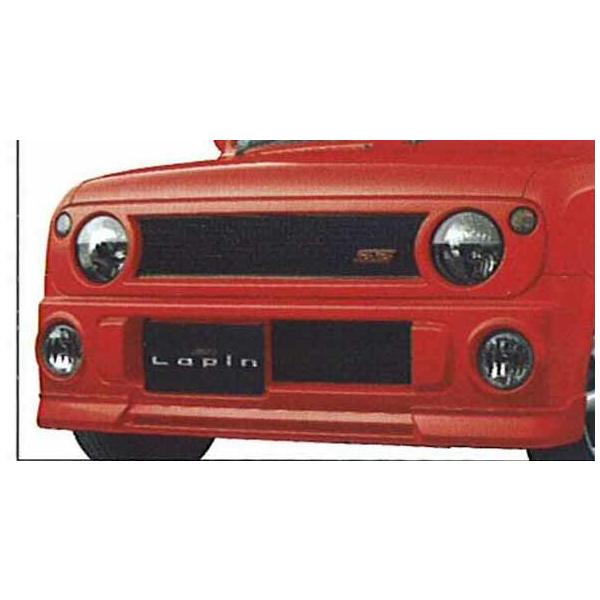 商品ID:lap030車種名：ラパン品名：フロントアンダースポイラー 取り付けできる年式：平成18年4月〜20年10月型式：HE21詳細：●フロントアンダースポイラーサイドアンダースポイラーリヤアンダースポイラーを装着すると縁石などの段差に...