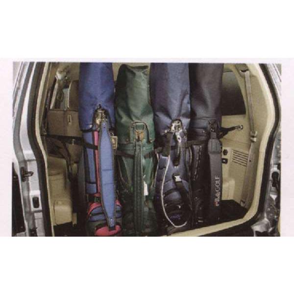 商品ID:paje077車種名：パジェロ品名：ゴルフバック固定ベルト取り付けできる年式：平成22年9月〜23年10月型式：V98W V97W V93W詳細：ゴルフバック（最大4バック）をしっかりと固定できます。4つのバックル付で、バック1セ...