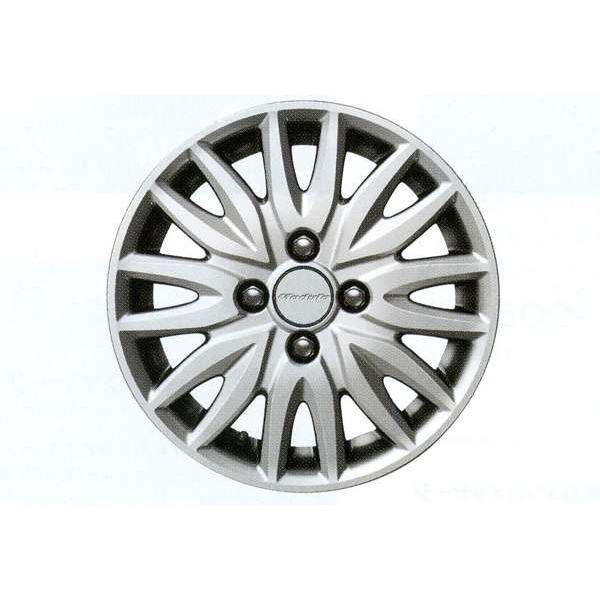 商品ID:plab012車種名：NBOX+品名：14インチアルミホイール ME-009 ※1本につき 取り付けできる年式：平成25年12月〜27年2月型式：JF1詳細：14×4 1/2J インセット40mm PCD100mm。シルバー・メタ...