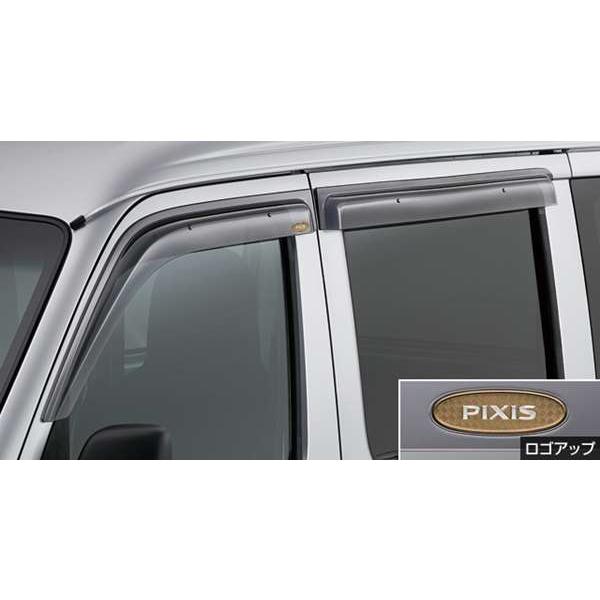 商品ID:vapt105車種名：ピクシス バン品名：サイドバイザー（ベーシックタイプ）（フロント）取り付けできる年式：平成29年11月〜next型式：S321M S331M 詳細：雨天時の室内換気に役立ち、高速走行時の風切り音を配慮したアク...