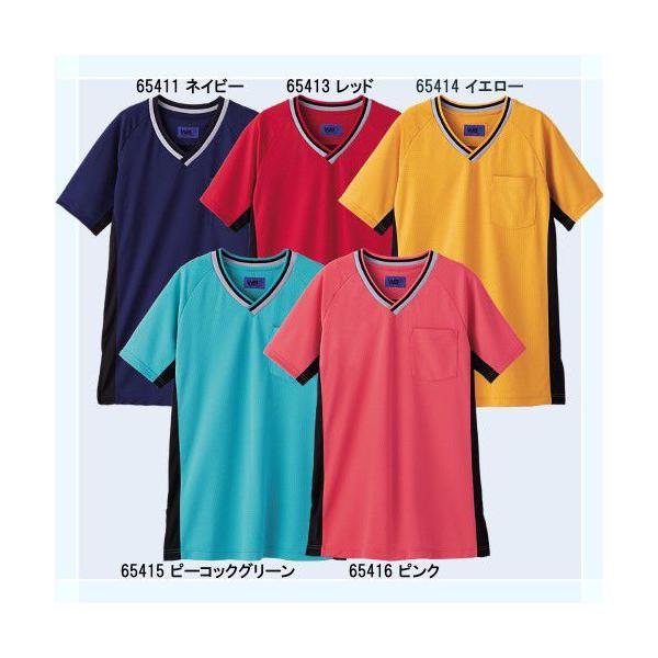 幅広いシーンで着用できるカジュアルなスクラブチュニックが新登場！スポーティなメッシュ風ニット素材でのびやか＆軽い着心地が魅力です。TioTio加工で、いつでも清潔です。明るいビビットな色合いで、介護施設や小児科、動物病院などでも大活躍です。