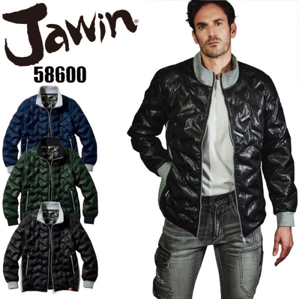 JAWINブランドのインパクトのある防寒ジャケットです。シームレス加工で中綿の吹き出しを防いでいるので末永く愛用できるのも魅力！バイクを乗っている人にマッチするあったかアイテムです。■カラー011.ネイビー040.アーミーグリーン044.ブ...