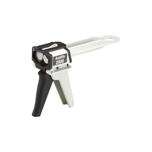 ●2液混合カートリッジ接着剤「アラルダイト2000シリーズ」に使用する打ち出し専用ガンです。●2液型を同時配合比で吐出することができるプラスチック製専用ガンです。