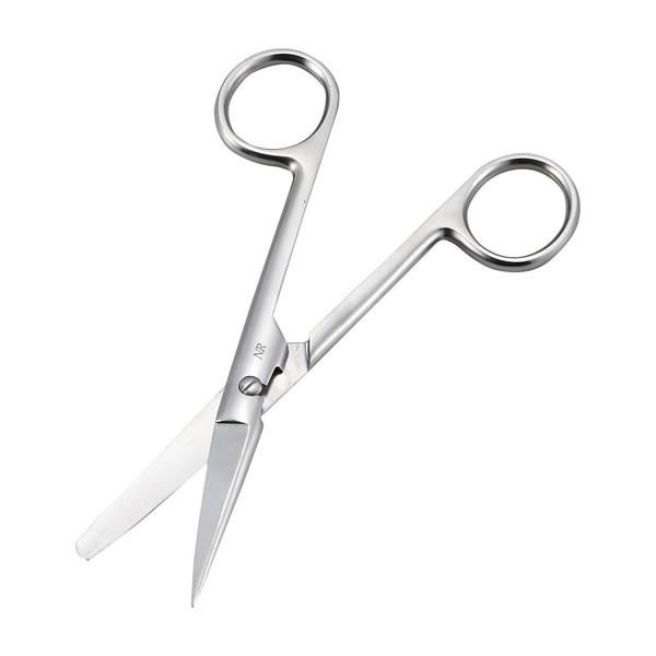 ●片刃だけ尖っているハズシ式のステンレス製解剖はさみです。●電解研磨仕上げ※写真は125mmのNY-121-02のものです。＜仕様＞型式：NY-141-02全長：145mm材質：ステンレス SUS410入数：1