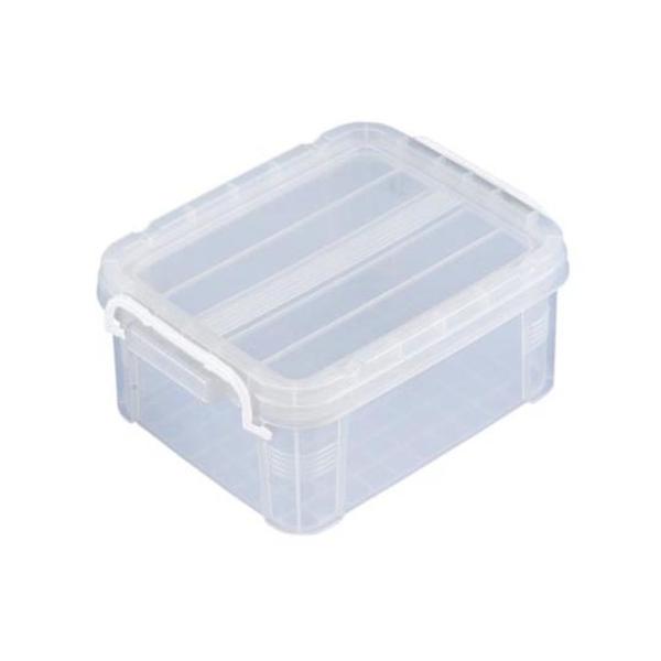 ●小物整理に便利なミニコンテナーです。 ●バックルでフタをしっかりと止められます。 ●SB100とSB150は互いに積み重ねることができます。 ●中身を確認しやすいクリアタイプです。＜仕様＞大きさ：337×243×145mm容　量：6.5L...