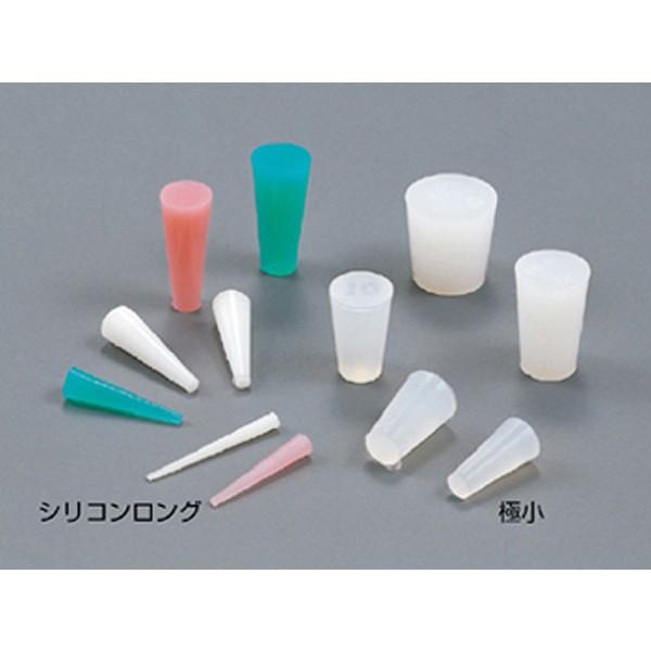 ●試験管やフラスコに使用できる栓です。＜仕様＞型式：OC上径×下径×高さ：12×9×18mm入数：10材質：シリコンゴム使用温度範囲：−60〜200℃[※ご注意]※この商品は上記に記載してある内容の販売品となります。※写真はシリーズ商品全体...