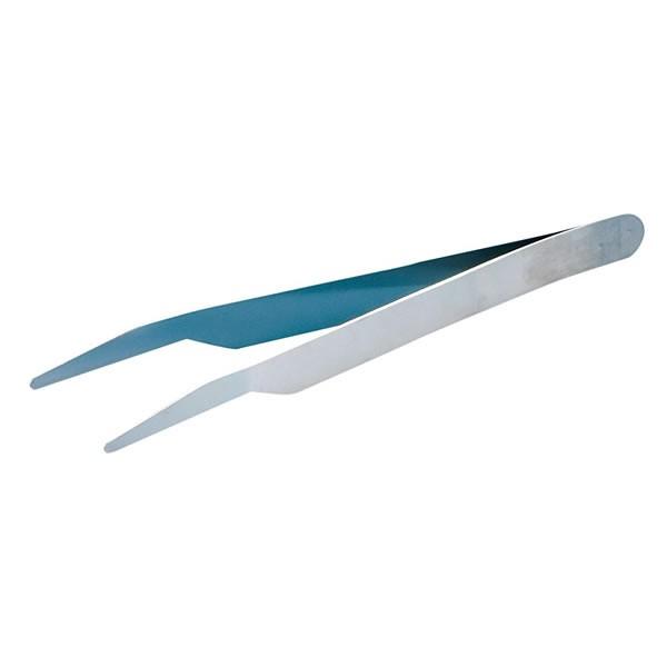 ●小さな昆虫などの分別や標本作りに役立つ精密ピンセットです。＜仕様＞型式：先端鈍利全長：100mm幅：8mm板バネ厚：0.2mm材質：ステンレススチール入数：1