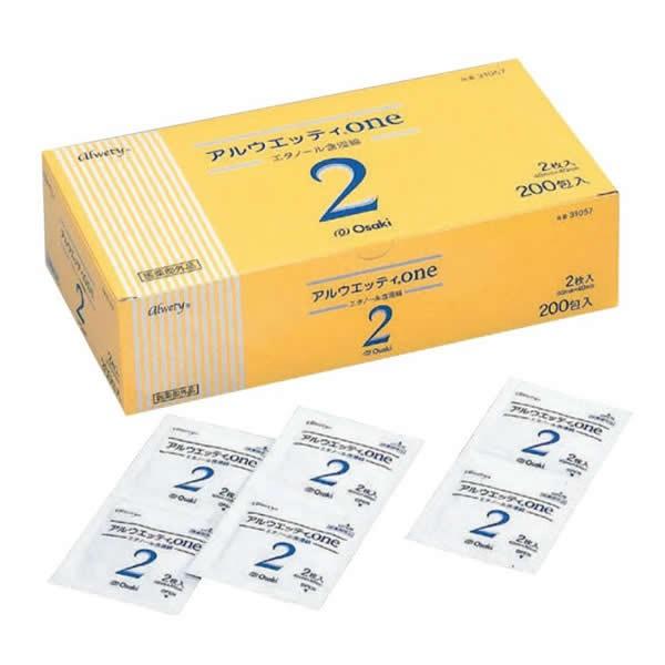 ●エタノール70%を含浸させた単包（２枚入）のため、持ち運びにも便利●濃度低下がなく最適な消毒効果が得られます。＜仕様＞商品コード：ヤガミ 5149700型式：alwety1枚の大きさ：4×4cm成分：グルコン酸クロルヘキシシジン　エタノー...