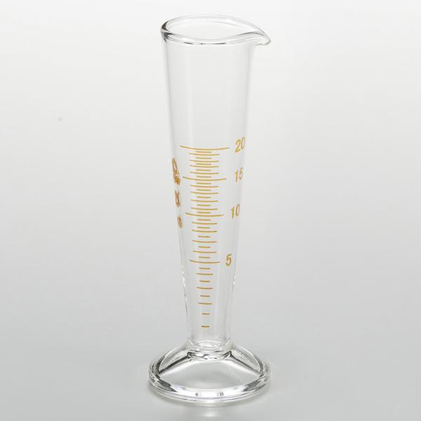 ●粘性の高い液体、高い精度を必要としない液体の測定に●ガラス製＜仕様＞商品コード：S75-1021-02容量：20mL1目盛：0.5mL形状：円錐形入数：1