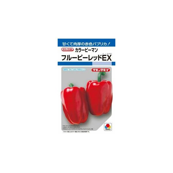 ●果肉にヒビが出にくいPMMoV-L3型耐病性の赤色パプリカ。●果重120g程度で肉厚。●普通ピーマンと比べてビタミンＡ・Ｃを多く含み、甘みが強くて食味良好。●果実は揃いのよいベル形の果形で尻づまりがよい。●熟期は早生で開花後60日程度で濃...