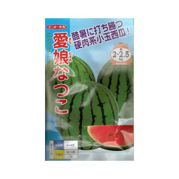 ●草勢はやや強、葉の大きさ・つるの太さ等は中程度。●果重は2.0〜2.5kg程度となり裂果の空洞化の発生は少ない。●果実はほぼ球形で鮮緑色、縞はやや細めで若干ブルーム（果粉）が発生します。●果肉は濃桃紅色で皮際まで鮮明に発色します。●肉質は...