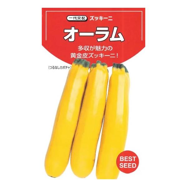 ●果実は濃黄色で円筒形。●作期を通じて果皮色が安定。●節間が短く倒伏に強いため栽培が容易。●濃緑色果皮の「ダイナーEX」の姉妹品種で、雌花の着生がよく連続して収穫できる。●交配後4〜6日、果径6cm、長さは20cm前後が収穫適期。●うどんこ...