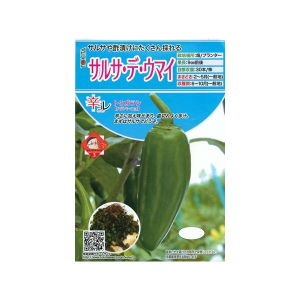 ●サルサの他に酢漬けにしても美味しいトウガラシ。●辛いだけでなく味があるとメキシコの人はいう。●秘密はタネの周りは辛いが果肉は甘い。●輪切りにしてタネごと料理するのがメキシコ流。●歯切れよく多汁。●ハラペーニョタイプ。●エスニック、メキシカ...