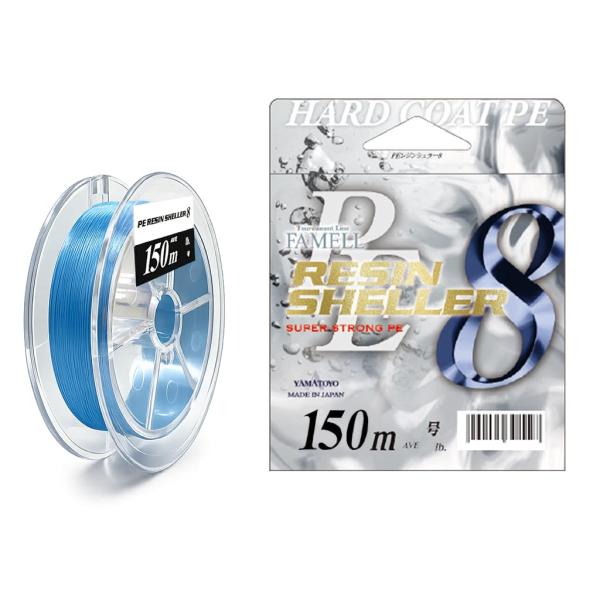 ・巻数: 150m・サイズ: 2.5号 (AVE 40LB)・ラインカラー: ブルー (単色)・素材: スーパーPEライン (8本撚り) / 特徴:「特殊樹脂ハードコーティング」「日本製」・シリーズ: 【PEレジンシェラー8】……人気の「P...