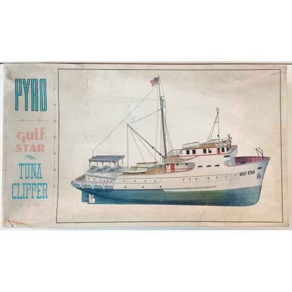 PYRO Gulf Star Tuna clipper 　ガルフスターマグロクリッパーモデルキット　No.374‐400ブランド：ライフライクアメリカ製　1:48スケール開封済・未使用画像の物が全てです。パーツが外れています。経年劣化により...