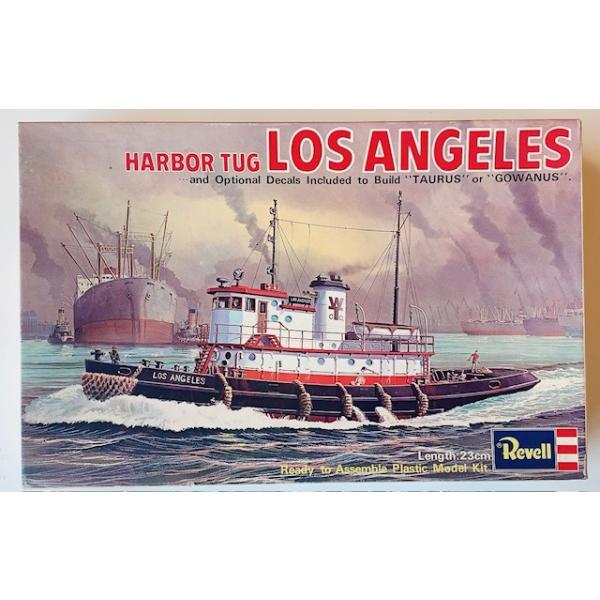 REVELL ハーバータグ ”ロサンゼルス” 　 HARBOR TUG LOS ANGELS 　H-314 プラモデル 日本製 タグボート　ロサンゼルスの組み立てキットです。キットは付属のデカールによって『トゥラス号』、『ゴワナス号』のいず...