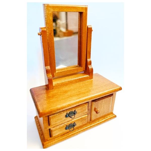 収納もできる化粧台。サイズ約:H11.3cm×W8cm×D3.9cmモニターの発色具合により見え方が異なる場合がございます。