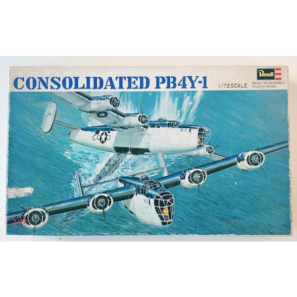 PB4Y-1は長距離移動ができるため、船団護衛や捜索救助任務に優れていました。また、敵の潜水艦を探し見つけて爆撃するアメリカ海軍の爆撃機とされていました。コンソリデーテッド　PB4Y-1 対潜哨戒爆撃機Revell/レベル　1965年日本製...