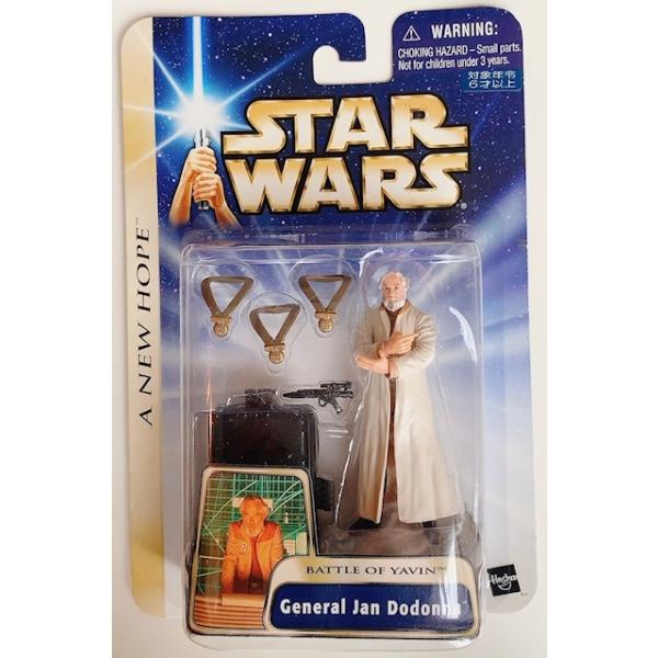 スターウォーズ ベーシックフィギュア　ゴールドライン ドドンナ将軍　BATTLE OF YAVIN General Jan Dodonna　A NEW HOPE  ハズブロ 　トミーダイレクトサイズ約：H23cm×15cm経年劣化によりパッ...