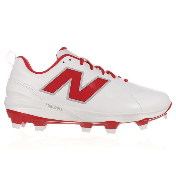 ●商品名：【塗りPのみ可】 野球 ニューバランス スパイク ポイント スタッド 樹脂底 大人用 一般用 野球スパイク M10009AX 4E newbalance 野球用品スワロースポーツ●カラー：(9AX)WHITE/RED●サイズ：4E...