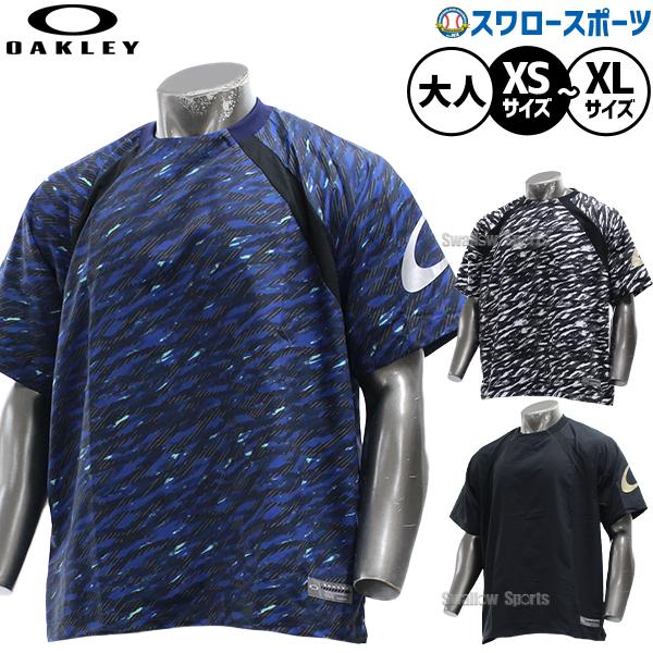 ●商品名：野球 オークリー ウェア ウエア Tシャツ 春 夏 半袖 ブラック ブルー 黒 青 プルオーバー メンズ レディース ユニセックス 大人用 一般用 FOA408993 OAKLEY 野球用品スワロースポーツ●サイズ：M、L、XL（...
