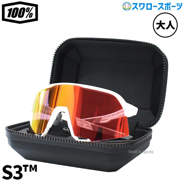 【発売日：2020年05月20日】●商品名：野球 サングラス 100％ ワンハンドレッド アクセサリー S3 Soft Tact White-HiPER Red Multilayer M-Lens 60005-00009●カラー：SoftT...