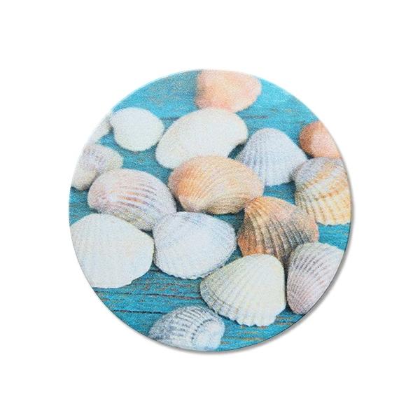 【発売日：2025年10月29日】吸水性抜群の特殊なセラミック製コースターの登場です☆水滴を吸い取ってくれるので車のドリンクホルダーがいつでもクリーン！Handcrafted IN THE USA直径：7.0cm