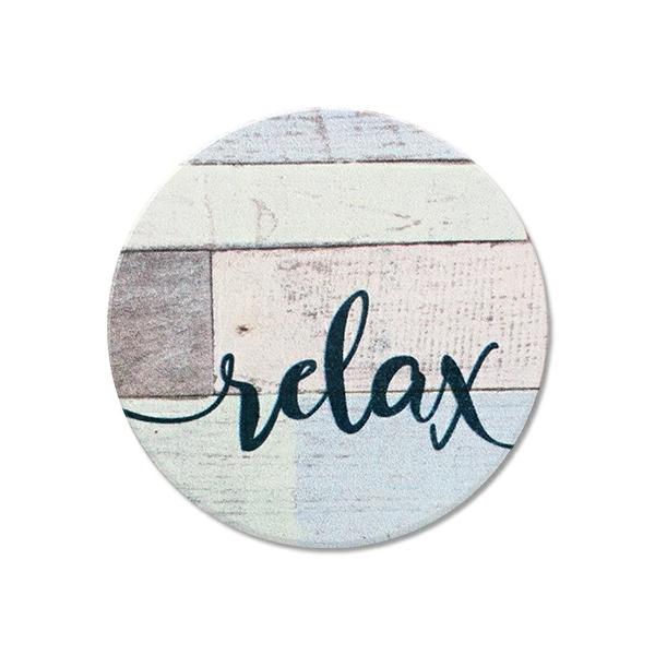 【発売日：2025年10月29日】吸水性抜群の特殊なセラミック製コースターの登場です☆水滴を吸い取ってくれるので車のドリンクホルダーがいつでもクリーン！Handcrafted IN THE USA直径：7.0cm