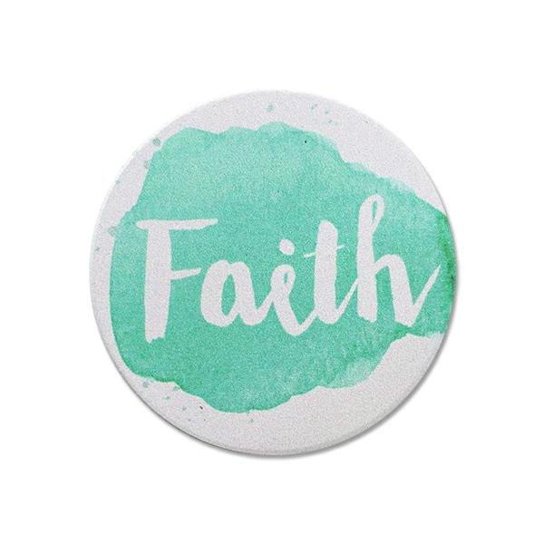 【発売日：2025年10月29日】吸水性抜群の特殊なセラミック製コースターの登場です☆水滴を吸い取ってくれるので車のドリンクホルダーがいつでもクリーン！Handcrafted IN THE USA直径：7.0cm