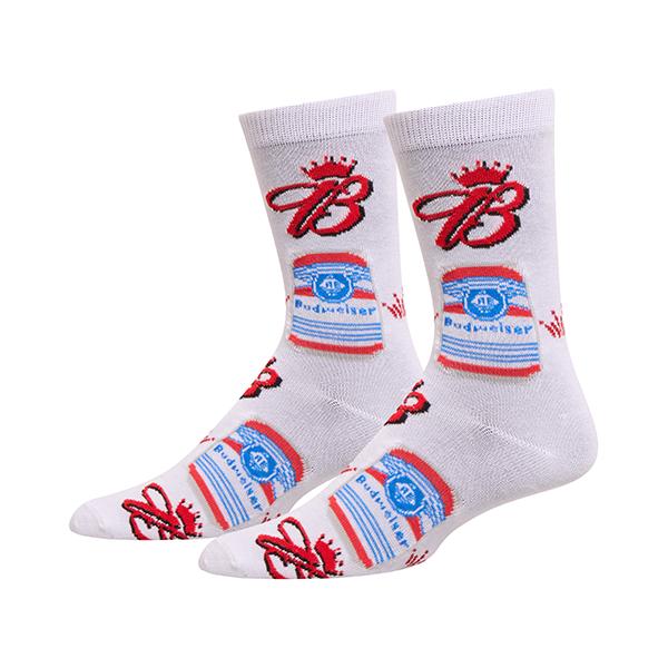 【発売日：2026年03月13日】今、アメリカで一番熱いソックスブランド【オッド ソックス（ODD SOX）】と世界的に人気のビール【バドワイザー】とのコラボモデル。インパクトあるデザインとPOPなカラーが個性的！97% ポリエステル ／ ...