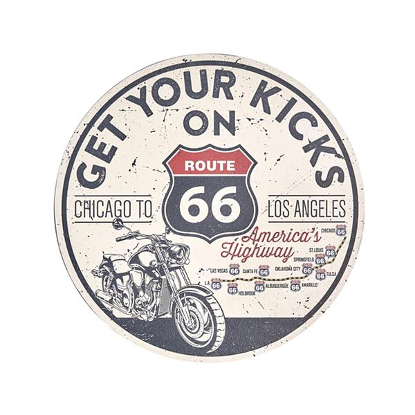 【発売日：2025年08月04日】サイズ：直径 51.0cm材質：ウッド古き良きアメリカの懐かしさと憧れを感じさせる'50sやアメリカンダイナー、本格派マンケーブ（男の隠れ家）、西海岸風カリフォルニ スタイルなどのインテリアなどにおススメ！