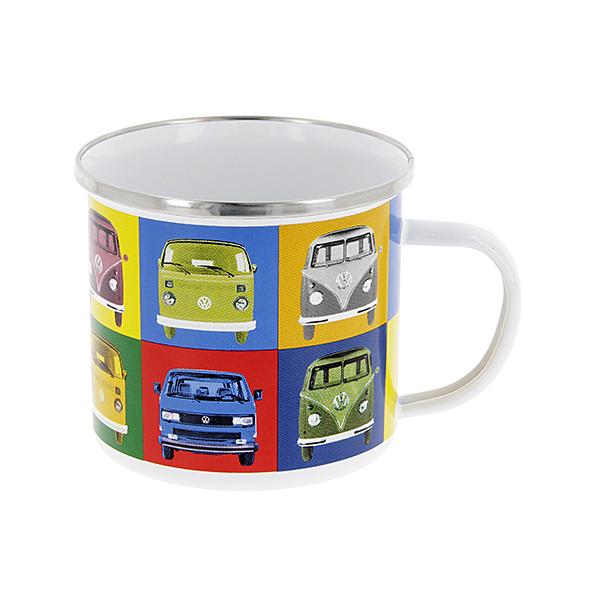 【発売日：2024年07月09日】サイズ：高さ 8.5cm 直径:9.7cm 500ml材質：ホーローカラフルでオリジナリティに溢れた、レトロスタイルが魅力のホーロー マグカップです！ギフトボックス入りでプレゼントにも最適です。